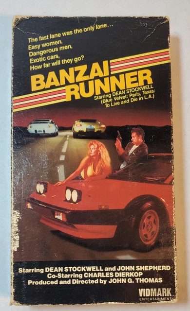 BANZAI RUNNER VIDMARK VHS Dean Stockwell John Sheperd Rare 1987 Video ...