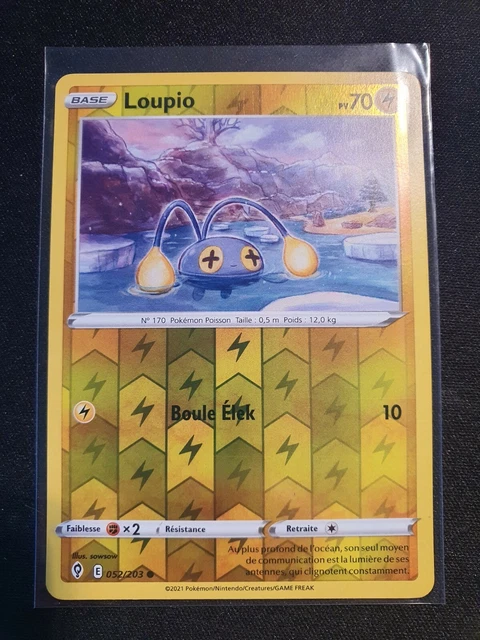 POKEMON 52/203 LOUPIO Reverse EB07 Epee and French VF Celestial ...