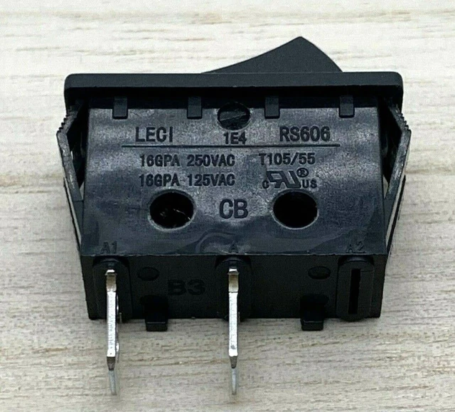 LECI RS606B-1010011CBB ROCKER Switch 3Pins 2Position 16GPA 125/250VAC ...