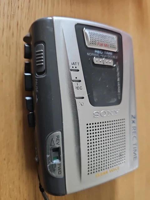 SONY CASSETTE-CORDER TCM-50DV Dictaphone Portable Cassette Recorder ...