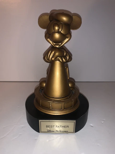 DISNEY MGM STUDIOS Best Father Trophy Mickey Mouse Award $20.48 ...