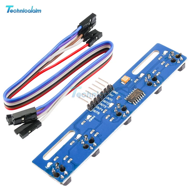 5-WAY TRACKING SENSOR Infrared Line Sensor Obstacle Avoidance Module ...
