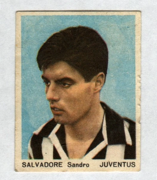 FIGURINA CALCIATORI MONTRIOL SALVADORE JUVENTUS Euroregalo Ferrero 1963 ...