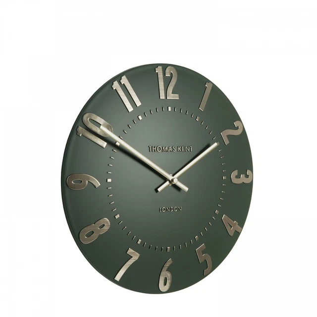 THOMAS KENT MULBERRY Wall Clock Olive Green - 12 inch £52.00 - PicClick UK