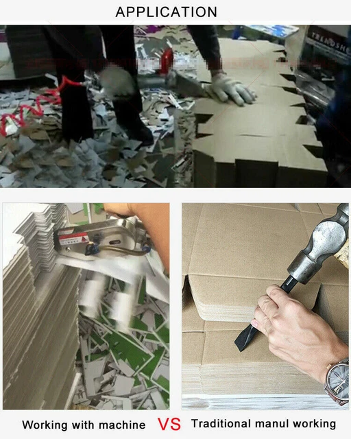 ELECTRIC CARTON BOX Waste Stripper Corrugated Cardboard Trimming Tool ...