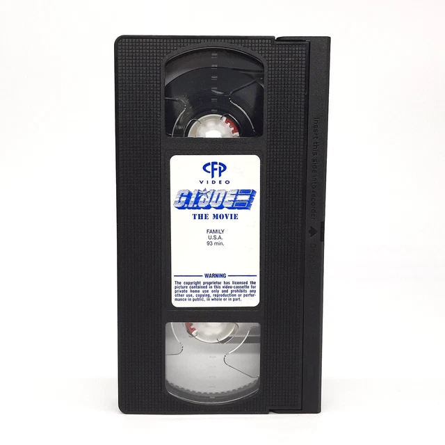 VINTAGE 1987 G.I. Joe The Movie Hasbro VHS Don Johnson Action Animation ...