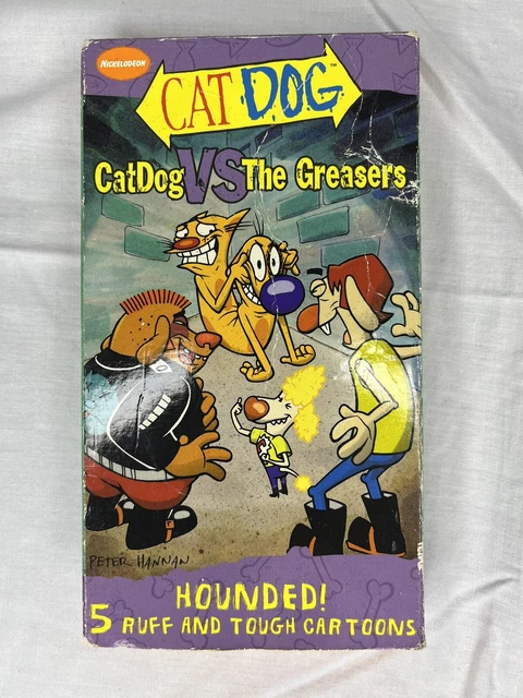 CATDOG VS THE Greasers VHS 1999 Nickelodeon Orange Tape 90's Kids TV ...