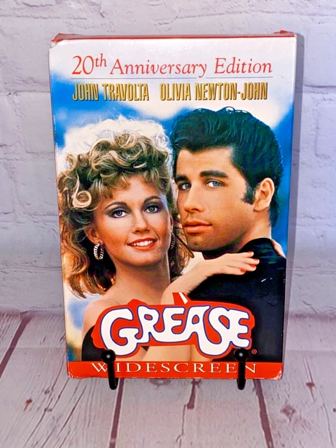 GREASE 20TH ANNIVERSARY Edition Widescreen VHS Paramount 1998 rated PG ...