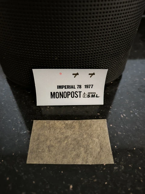 MONOPOST &IMPERIAL& DECALS for Tamiya Lotus 78 in 1/24scale. £10.78 ...