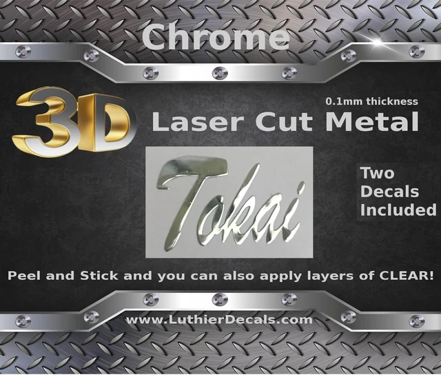 TOKAI GUITAR HEADSTOCK Decal Sticker Restoration 3D metal Logo M61 $23.00 - PicClick CA