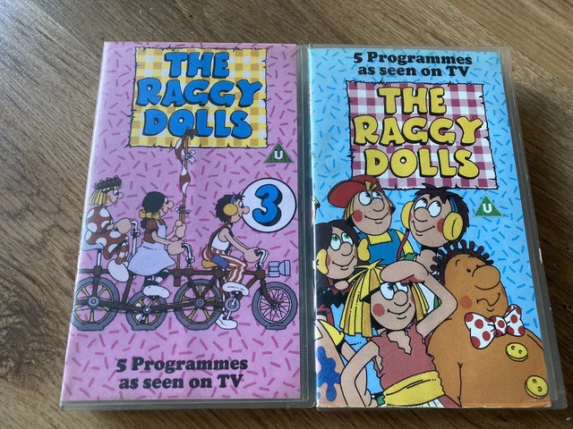 THE RAGGY DOLLS VHS Volume 1&3 Childrens Kids 80's Cartoon Video ...