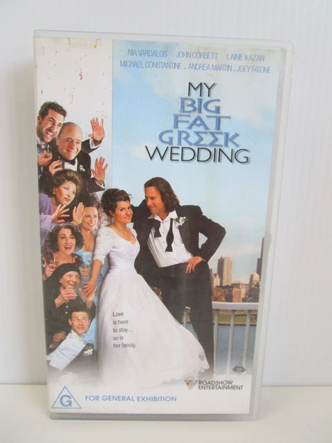 MY BIG FAT Greek Wedding, Nia Vardalos, VHS Tape, Vintage Video, Movie ...