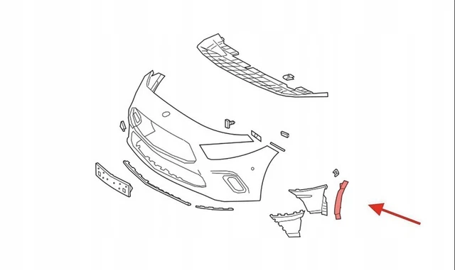 PRESA D’ARIA PARAURTI anteriore sinistra mercedes classe a w177 A177 ...