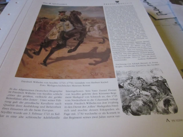 PREUSSEN ARCHIV N2 2155 Freiedrich der große als Kronprinz, Fasimile ...