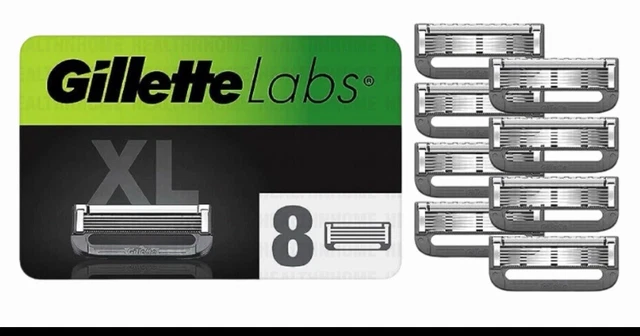 GILLETTE LABS RAZOR Refills 8 Count £20.28 - PicClick UK