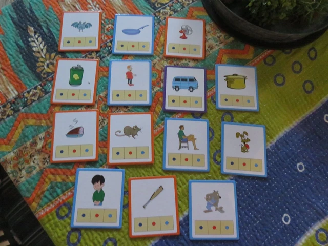CONSONANT VOWEL CONSONANT CVC Cards Set of 14 PreK, K, 1st Graders £1. ...