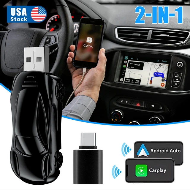 WIRELESS CARPLAY ANDROID Auto Adapter 2-in-1 for Factory Wired Cars USB-C $30.21 - PicClick CA