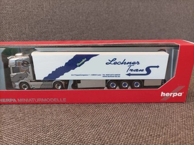 HERPA H0 1:87 in OVP - 312431 Scania R13 TL Kühlkoffer-Sattelzug ...