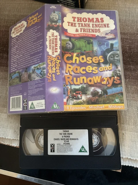 CHASES RACES AND RUNAWAYS Thomas the Tank Engine Friends UK PAL VHS ...