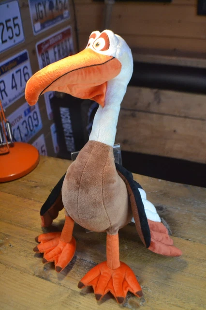 DISNEY STORE STAMPED Finding Nemo NIGEL Pelican Soft Plush Toy VERY ...
