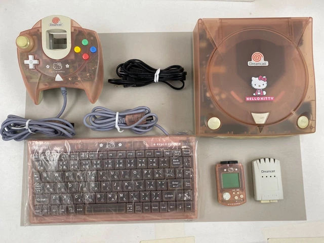 SEGA DREAMCAST HELLO Kitty Limited Edition HKT-3000 Console Working ...