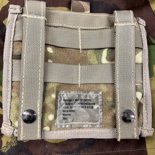 BRITISH ARMY ISSUE Osprey Commander's Pouch / Panel - MTP - Ref 3A6 ...