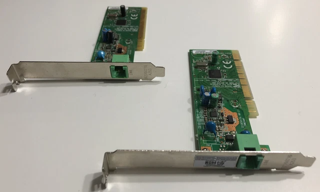 LOT OF 2 HP Conexant RD01-D850 PCI V92 56K Dialup Data Fax/Modem Card ...