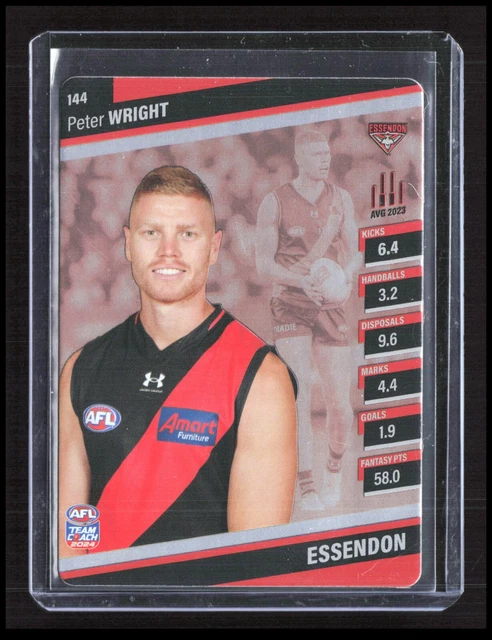 AFL 2024 TEAM Coach Silver Essendon Peter Wright 144 Football Sport CB ...