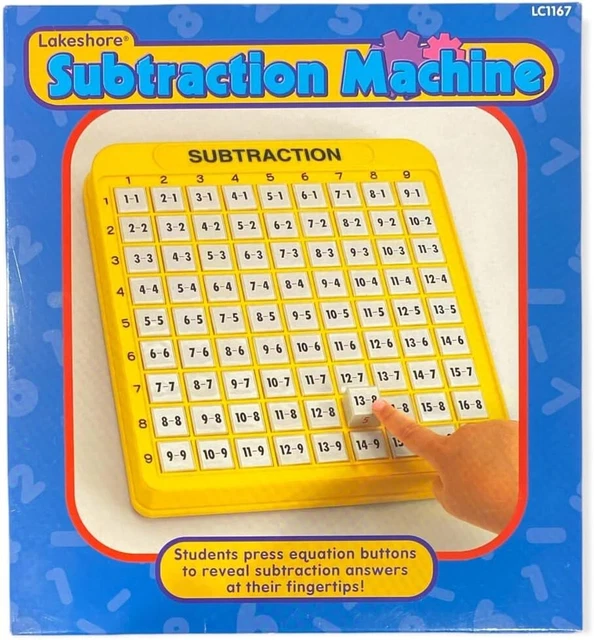 LAKESHORE SUBTRACTION MACHINE Teaching Math Homeschool Educational ...