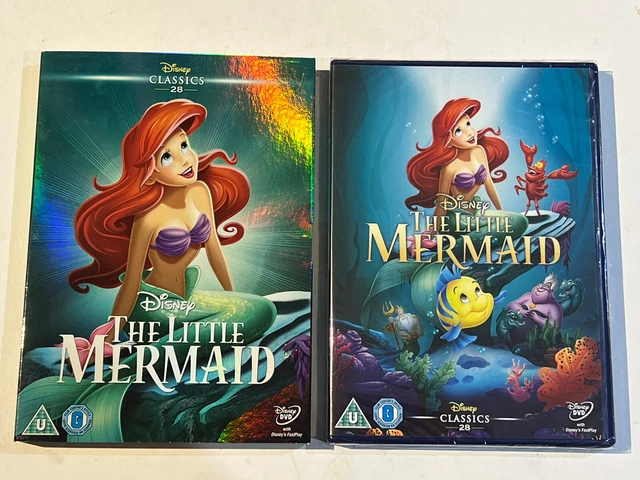THE LITTLE MERMAID Dvd Disney Classics No 28 With Sleeve Slip Cover New ...