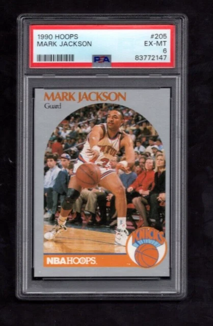 1990 NBA HOOPS Basketball Mark Jackson New York Knicks PSA 6 #205 Carte ...
