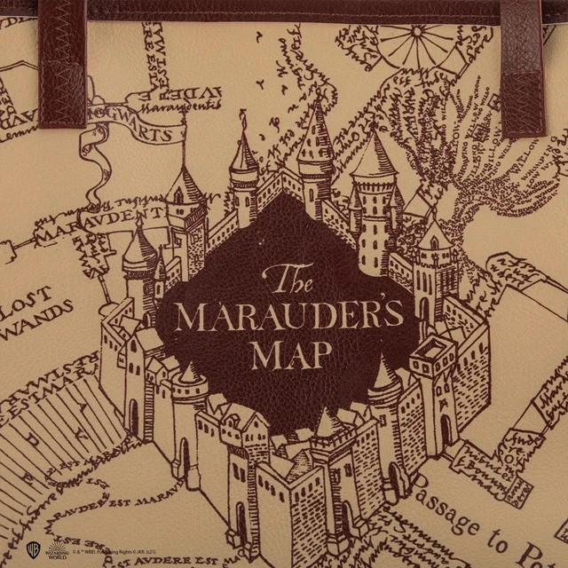 SAC À PROVISIONS de Harry Potter et carte Marauder de la pochette EUR ...