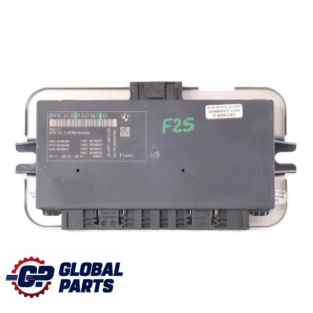 BMW X3 F25 Footwell Light Module Control Unit ECU FRM3 9247067 EUR 221 ...