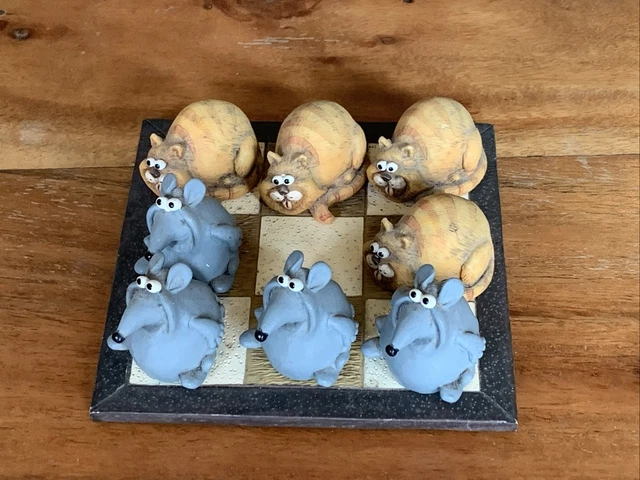 PAOLO CHIARI NOUGHTS & Crosses/ Tic-tac-toe. Cat Vs Mice £18.92 ...