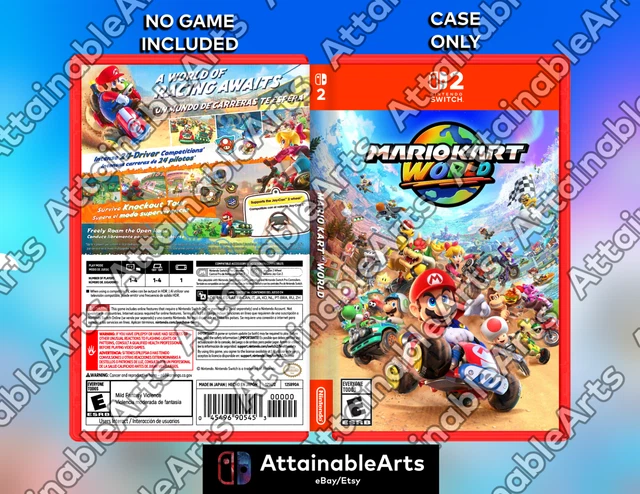 MARIO KART WORLD : Nintendo Switch 2 Game Case (NO GAME INCL, NO INSIDE ...