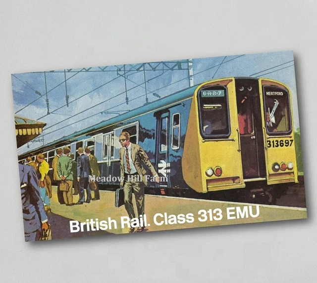 BRITISH RAIL CLASS 313 EMU Fridge Magnet BR Blue Electric Multiple Unit ...