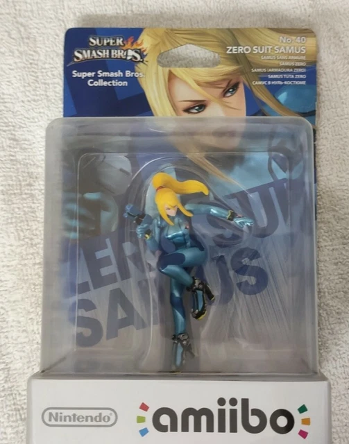 SAMUS SUPER SMASH Bros 40 Zero Suit Amiibo - FIRST PRINT FIRST PRINT ...