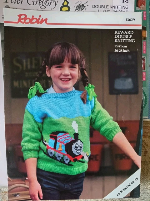 THOMAS THE TANK Engine Jumper Knitting Pattern. £2.28 - PicClick UK