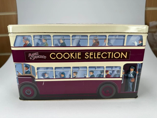 MARKS&SPENCER METAL Collectible Bus Tin Empty £12.99 - PicClick UK