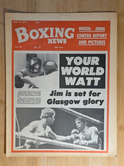 BOXING NEWS - Magazine / Issue: 13th April 1979 £5.40 - PicClick UK
