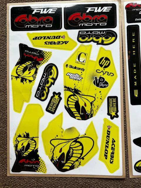 OEM GRAPHICS KIT for COBRA CX50 FWE 2024 Factory Team New Motorcycle ...