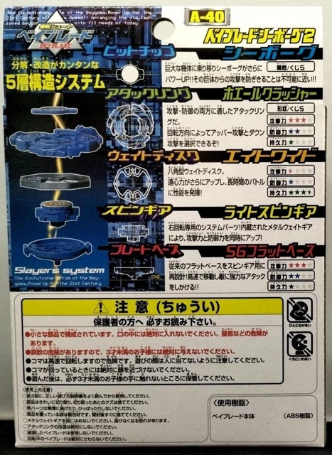 TAKARA A-40 BEYBLADE Seaborg 2 Bakuten Shoot Toy EUR 65,80 - PicClick ES