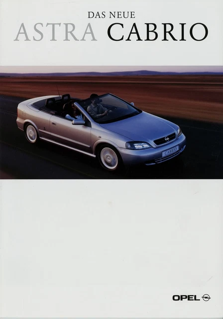 OPEL ASTRA CABRIO Prospekt 2001 1/01 brochure convertible prospectus catalogue EUR 17,90 ...