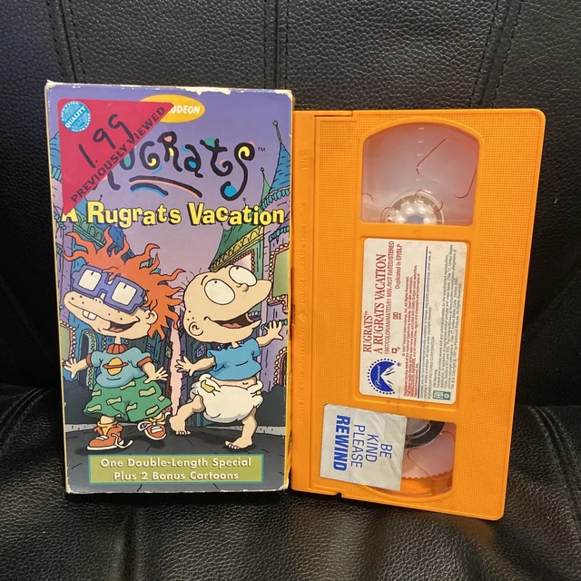 RUGRATS A Rugrats Vacation VHS 1997 Nickelodeon Orange Tape Classic ...