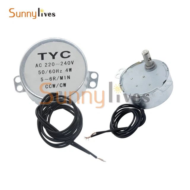 TYC-50 AC 220-240V 50/60Hz Synchronous Motor 5-6RPM Robust Torque 4W CW ...