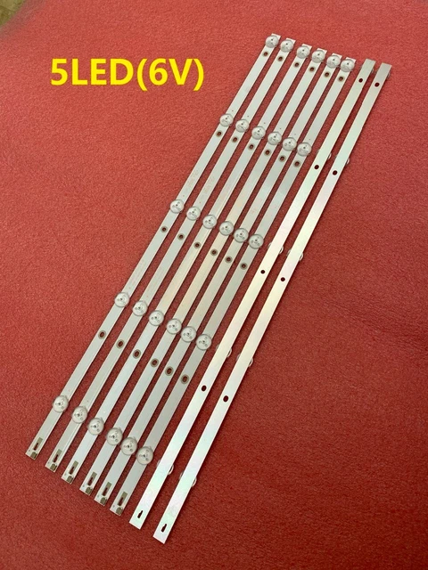 LED STREIFEN (8) für Toshiba T55U5850EV 55U5080 55PUF6022/T3 55U5855EC ...