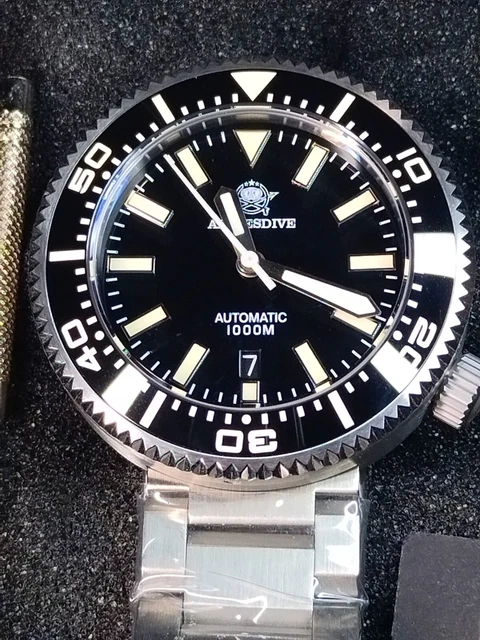 OROLOGIO UOMO ADDIESDIVE 1000M SEIKO NH35 24 GIOIELLI AUTO ACCIAIO INOX ...