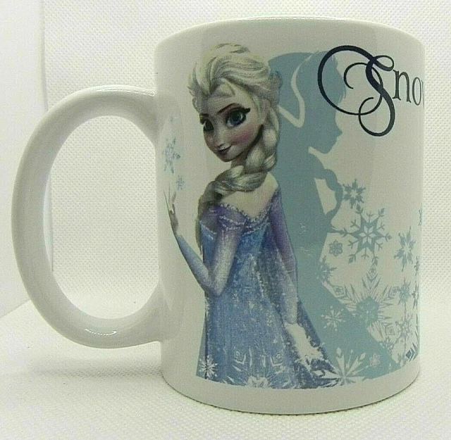 DISNEY PRINCESS FROZEN Elsa Snow Queen White Coffee Tea Mug Cup 8 oz ...
