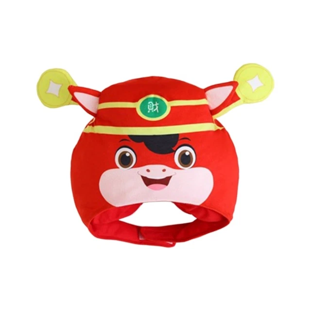 SOFT SYNTHETIC HORSE Head Cover God of Wealth Headdress Headpiece for ...