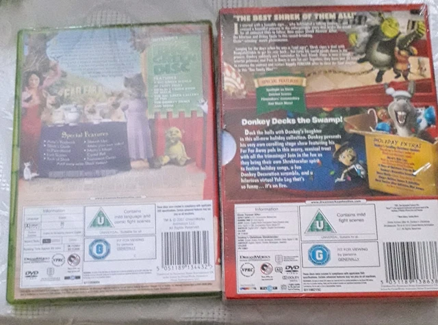 SHREK DVDS - Shrek the 3rd/Shrek Forever After/Shrek the Halls- All ...